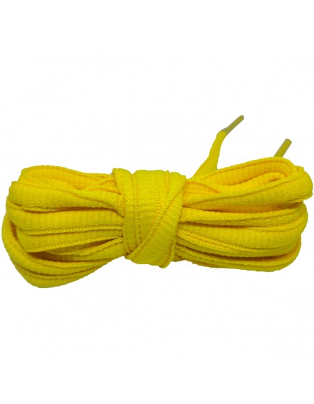 Lacets baskets jaune 110 cm - Lacets ronds jaunes à 1,99€
