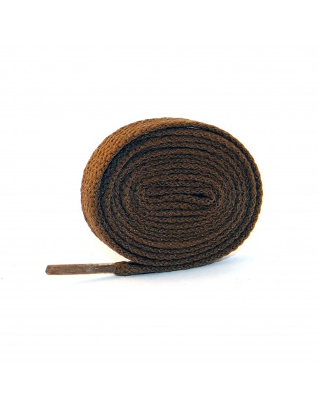 Lacets plats marron 110 cm - Lacets baskets bleus marrons à 1,99€
