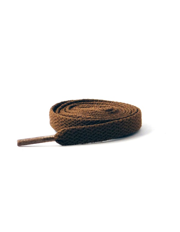 Lacets plats marron 110 cm - Lacets baskets bleus marrons à 1,99€